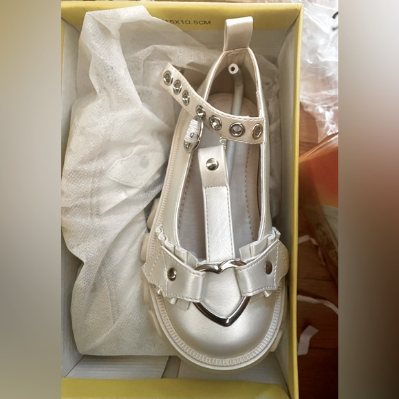 boutique | Shoes | Chunky Platform Girls Shies W Removable Ankle Strap ...